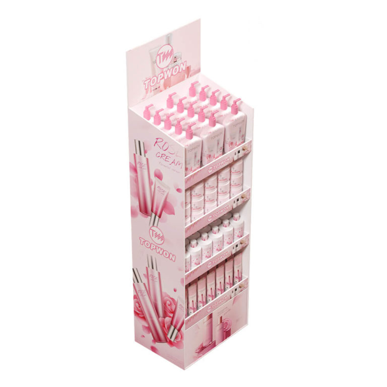 Four common materials for cosmetic display racks - TopWon