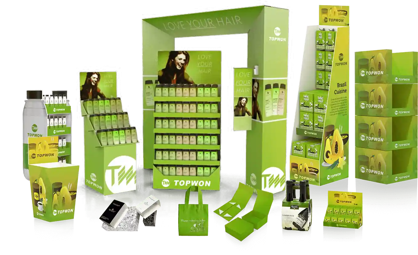 Custom Cardboard Display Stands For Point Of Purchase Sales Topwon