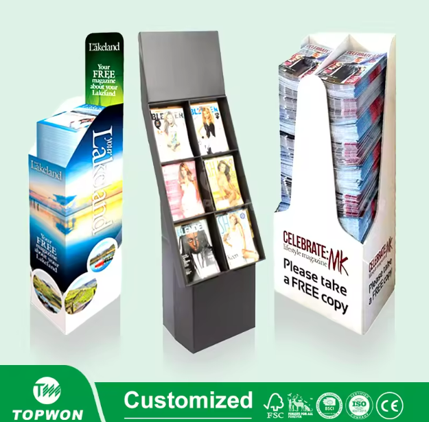 Cardboard Display Rack For Magazine HF-39159 - TopWon